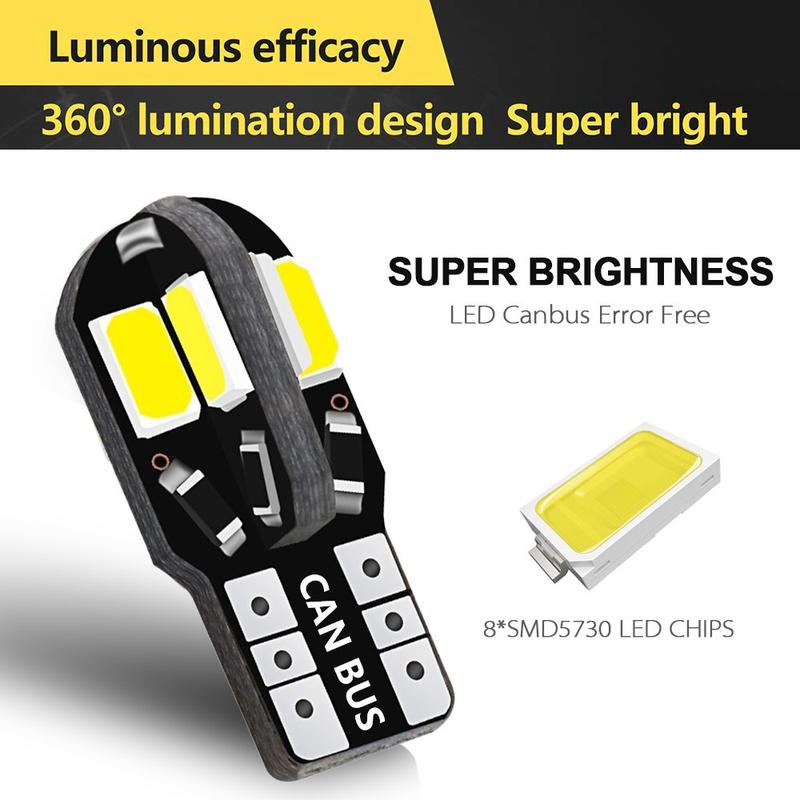 5W5 T10 (5730) 2W 12В Led лампа светодиодная автомобильная Can...: цена ...