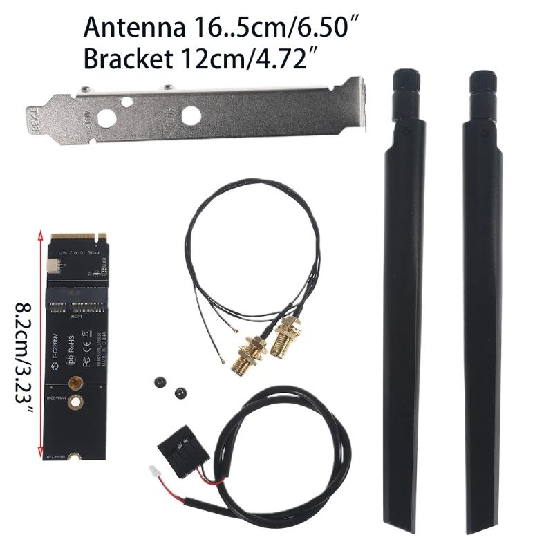 Переходник Wi-Fi модуля M.2 key A+E на M2 PCIe key-M антенны 12dB: цена ...