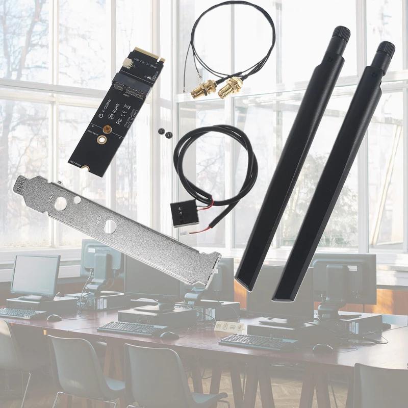 Переходник Wi-Fi модуля M.2 key A+E на M2 PCIe key-M антенны 12dB: цена ...