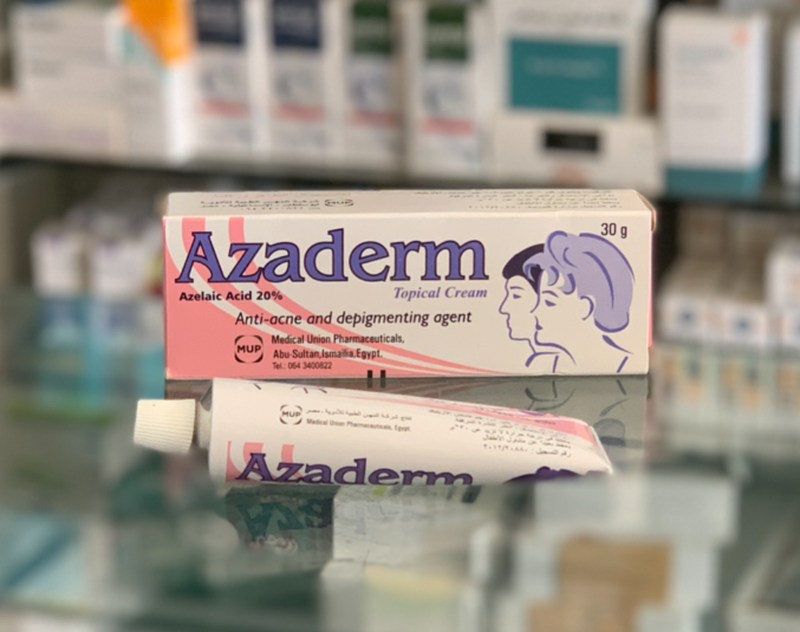 Azaderm Азадерм крем Азелаиновая кислота от угрей 30 гр Египет: цена ...
