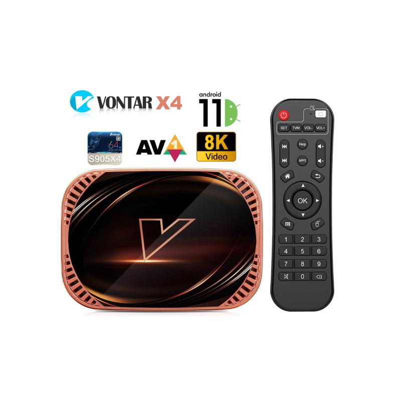 Vontar X4 4/64GB S905X4 AV1 смарт тв приставка tv box TOX1H96A95X ...