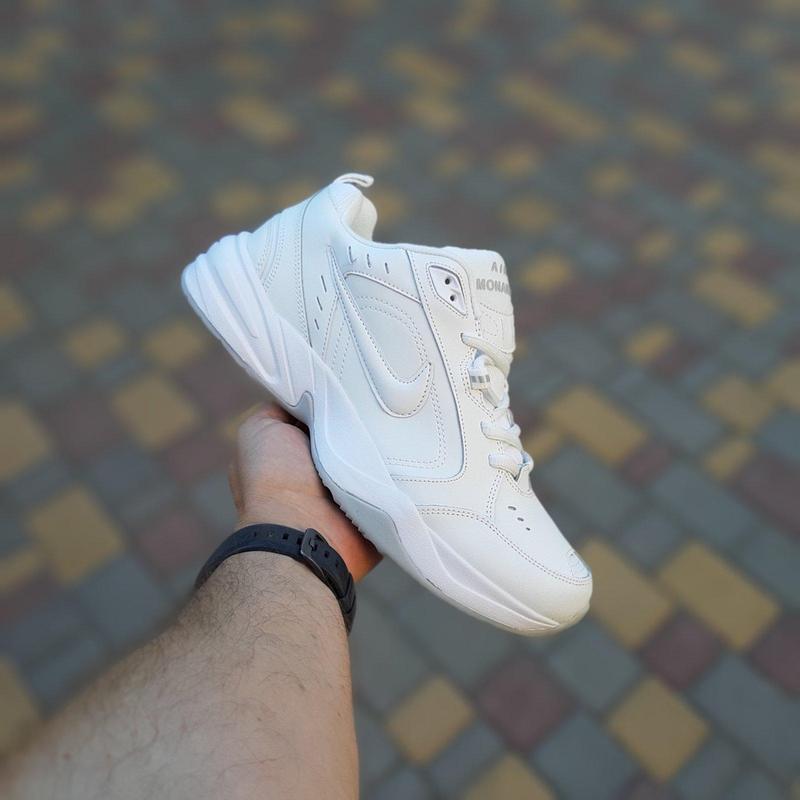 Кроссовки мужские nike air monarch белые (найк аир монарх, кро ...