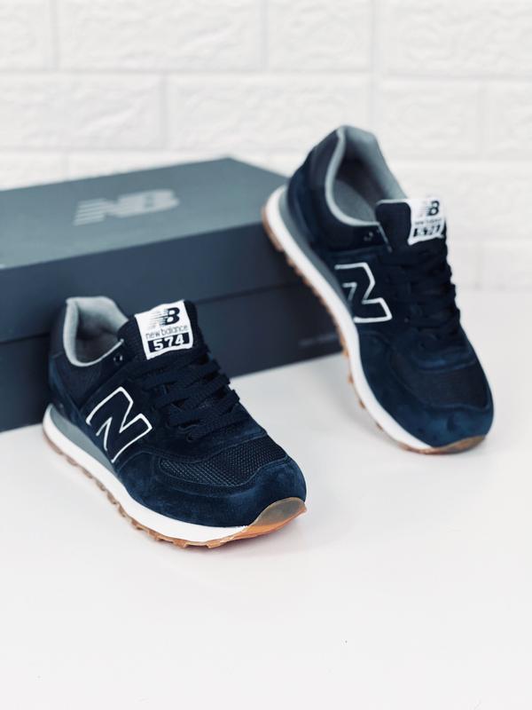 Кроссовки мужские new balance 574 синие кросовки нью беланс 574 - 1499 ...