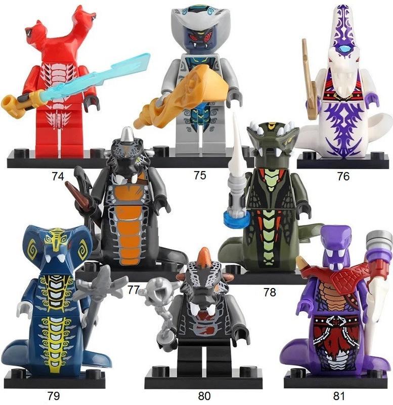 Новые Минифигурки ниндзяго змея змеи ninjago Лего Lego брелок ... - 100 ...