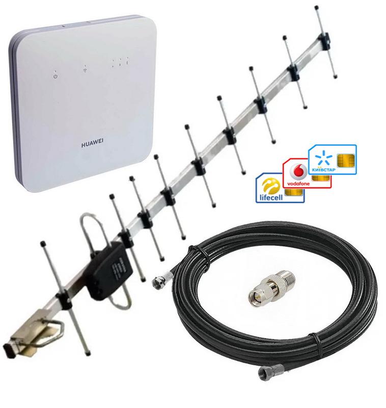 Комплект 4G Wi-Fi роутер Huawei B312 + Антенна ARN 900 Мгц 14 ...