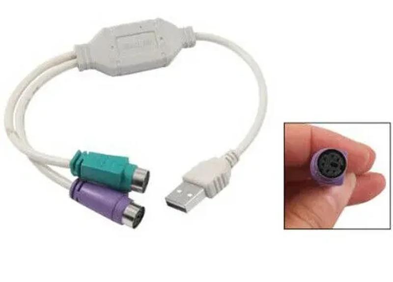 Переходник USB на PS/2 для мыши и клавиатуры Адаптер PS2: цена 219 грн ...