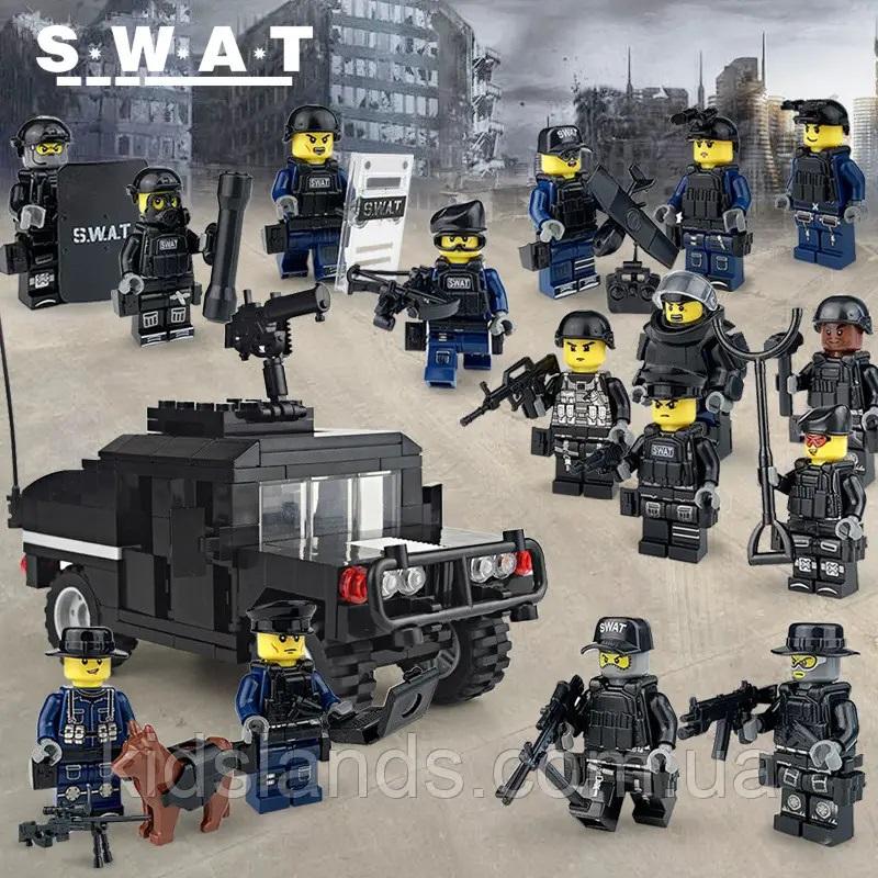 Фигурки военные спецназ swat солдаты машина хаммер для лего: цена 900 ...