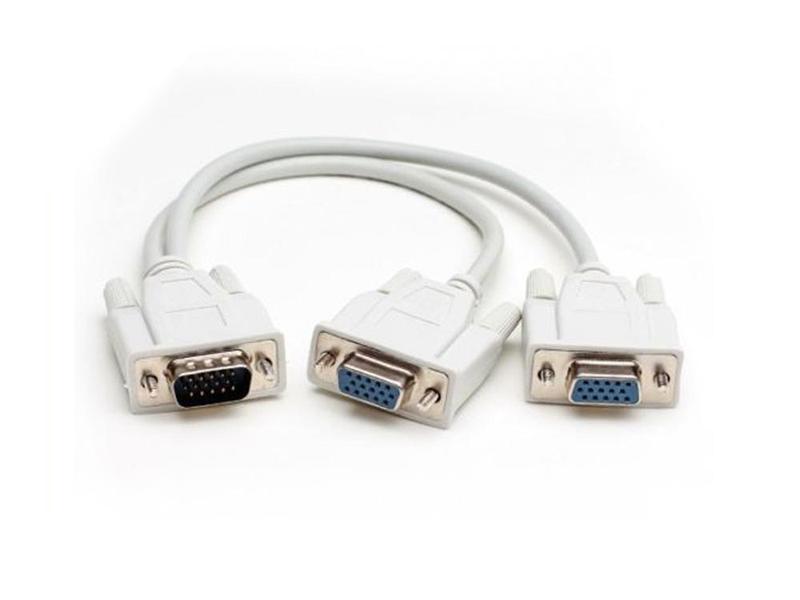 VGA разветвитель для 2х мониторов Белый - 127 ₴, купить на ИЗИ (55251415)