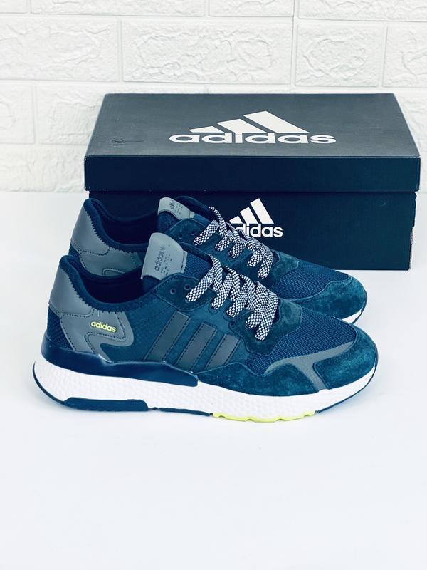 Кроссовки мужские adidas nite jogger синие кросовки адидас джо ...