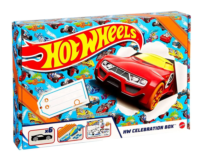 Подарунковий набір hot wheels з 6 машинками та треком хот вілс... - 950 ...