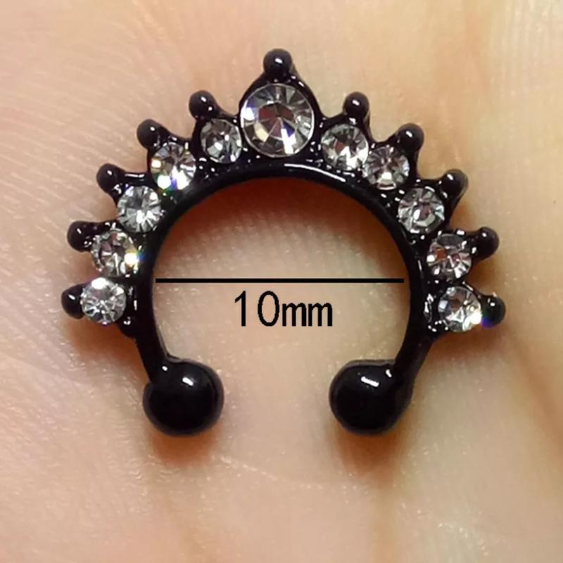 Септум, сережка обманка, сережка в ніс - 40 ₴, купить на ИЗИ (57392027)