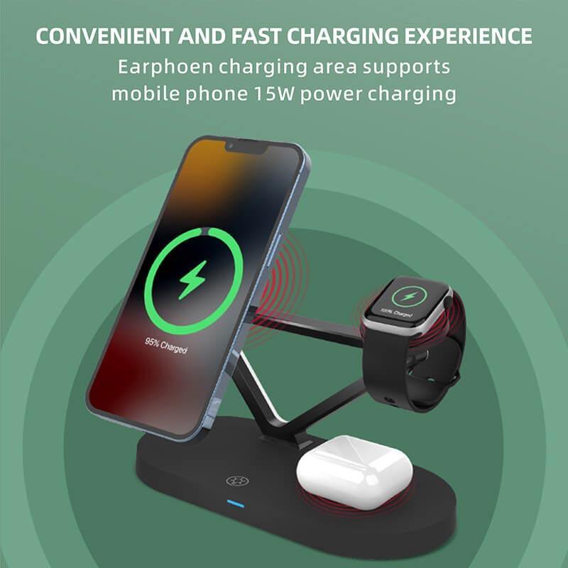 Зарядка Qi 3in1 Magnetic wireless charger JYD-WC126 |5-15W|: цена 1939 ...