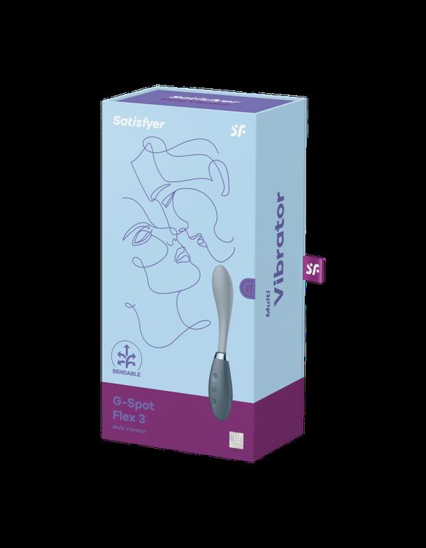Вібратор, стимулятор точки G, Satisfyer G-Spot Flex 3 grey, Но ...