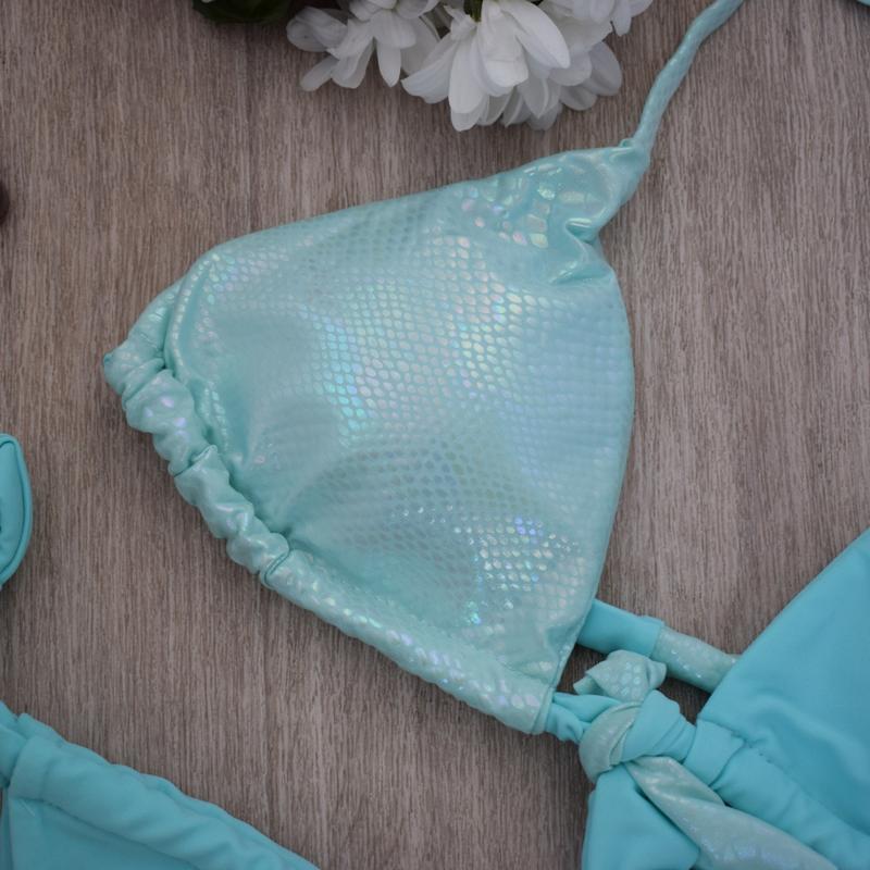 Купальник зелений трикутники - 390 ₴, купить на ИЗИ (60258414)