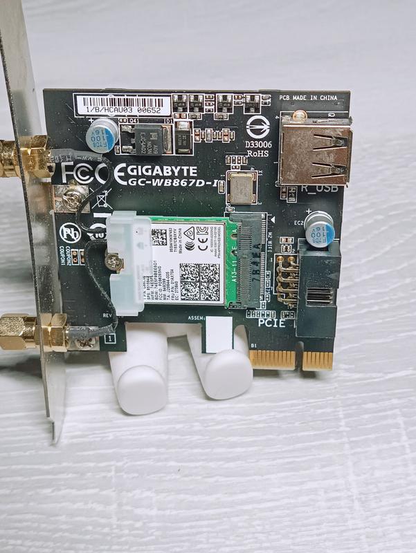 Wi-Fi адаптер Gigabyte GC-WB867D-I + Wi-Fi модуль Intel Wirele ...