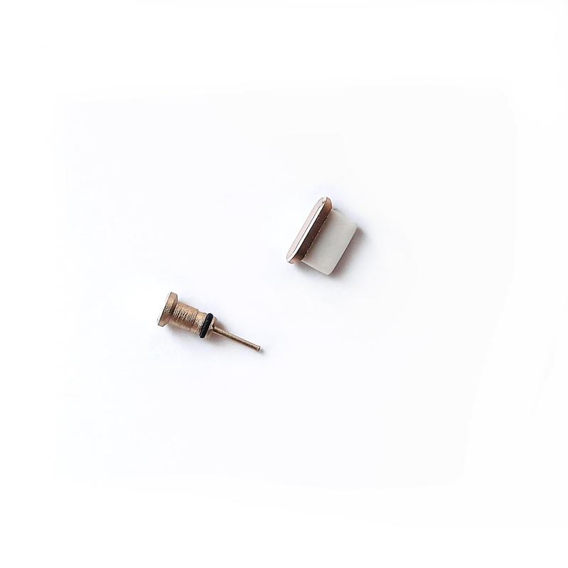 Пылезащитные заглушки для разъема USB Type-C/ разъема 3,5 мм_gold: цена ...