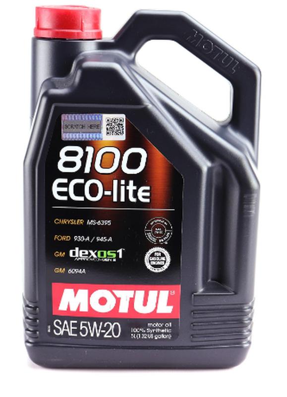 MOTUL 5W20 8100 Eco-lite (5L) - 2493 ₴, купить на ИЗИ (62170849)
