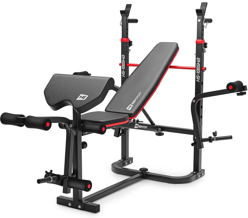 Набор Elitum Titan 74 кг со скамьей HS-1065HB Pro, штангами и ...: цена ...