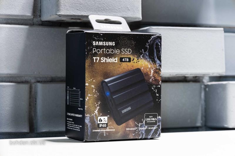 Samsung Portable SSD T7 Shield 4TB Black (MU-PE4T0S) - 9950 грн, купить ...