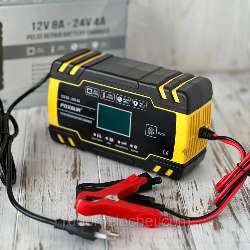 Зарядний пристрій автомобільного акумулятора 12 V 8 A / 24 V 4 ...