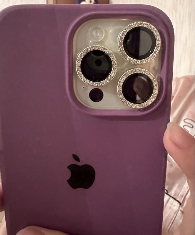 Захисне срібне скло на камеру для iPhone 11 з камінцями: цена 315 грн ...