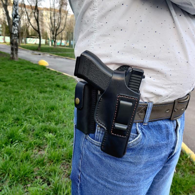 Шкіряна кобура для Glock, кобура на Glock 17, кобура для пістолет: цена ...