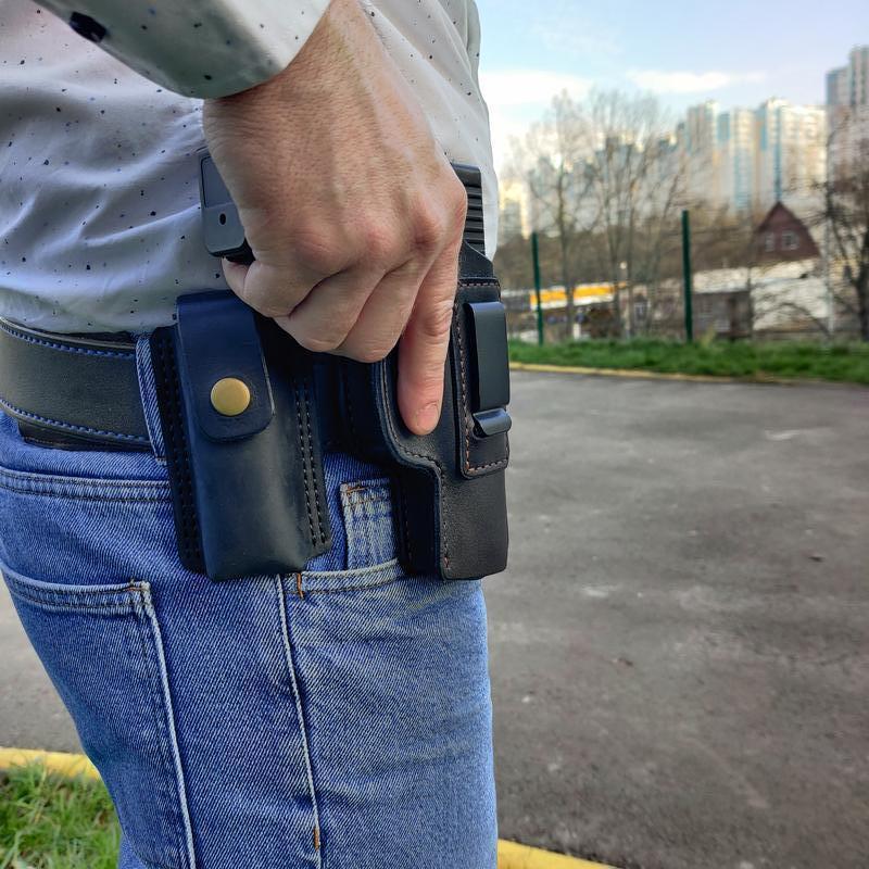 Шкіряна кобура для Glock, кобура на Glock 17, кобура для пістолет: цена ...