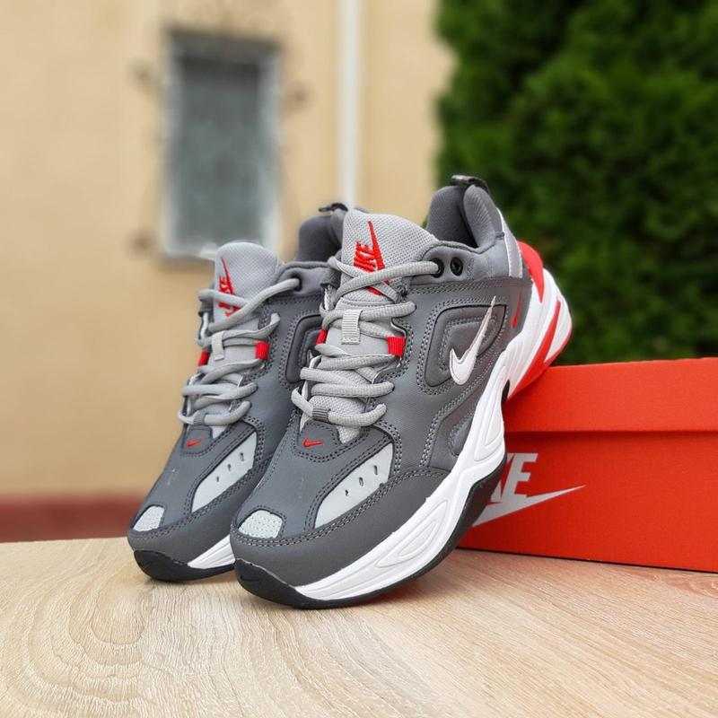 Nike m2k tekno 🆕 мужские кроссовки найк 🆕 серые с красным: цена 2550 ...