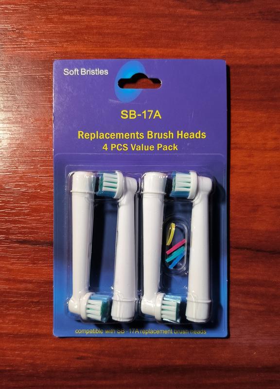 4 шт сменная насадка на зубную щетку oral-b braun, насадка sb-17a: цена ...