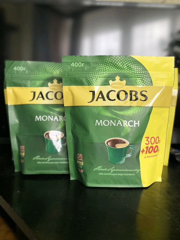 Якобс Монарх 400гр Jacobs Monarch Розчинна кава Сублімована кава: цена ...