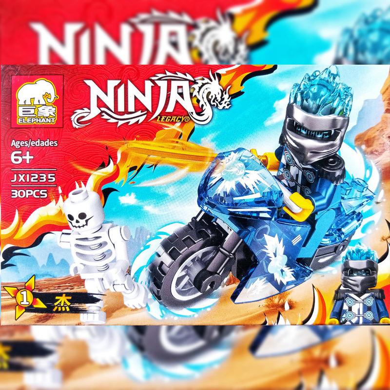 Фигурки человечки ниндзяго Ninjago на мотоциклах и скелеты: цена 661 ...