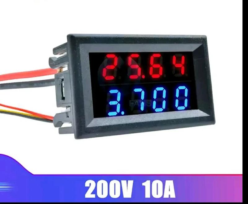 Вольтметр амперметр DC 200в. 10А. Измеритель тока, напряжения....: цена ...