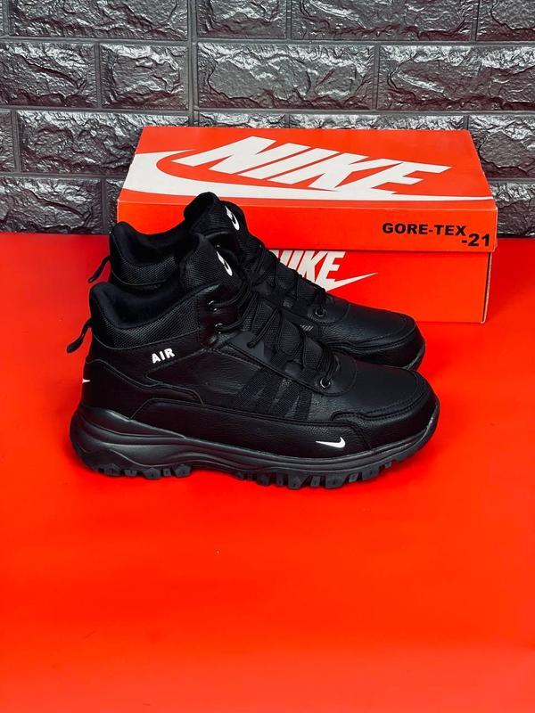Мужские зимние кроссовки найк на подростка nike черные кроссов...: цена ...