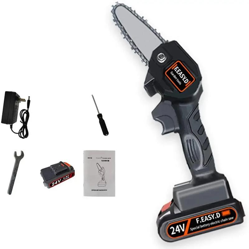 Аккумуляторная цепная мини пила Mini Electric Chainsaw 24V суч...: цена ...