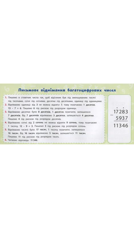 Навчальні міні-плакати. математика. 4 клас: цена 14 грн - купить Книги ...