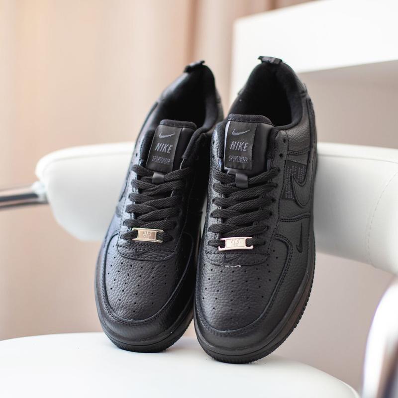 Nike air force 1 mid кроссовки кеды мужские черные найк форс в...: цена ...