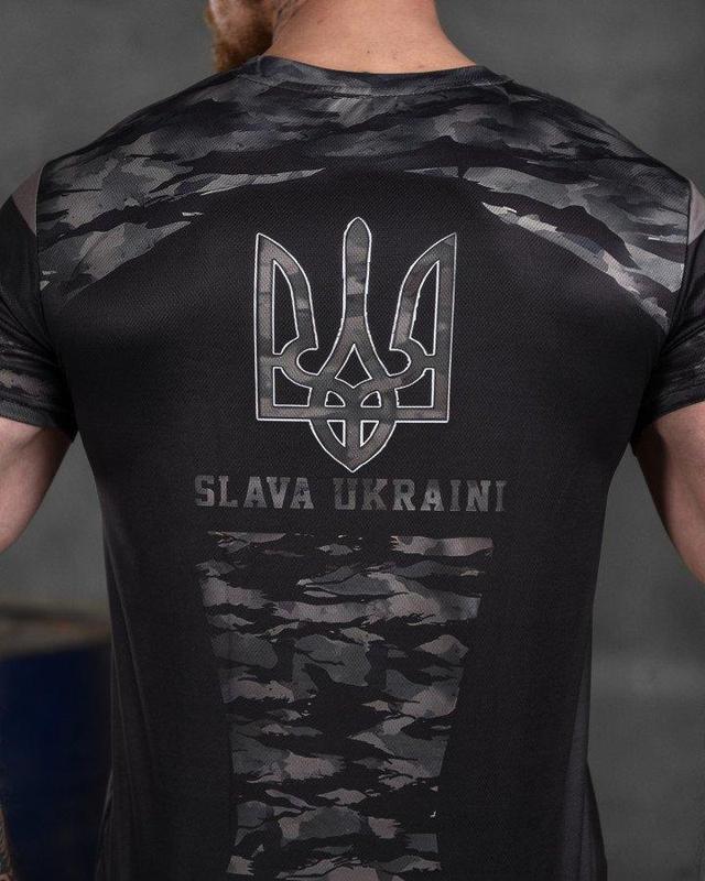 Тактическая потоотводящая футболка slava ukraini M: цена 599 грн ...