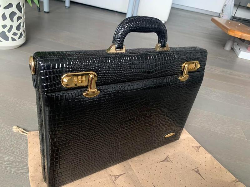 Кожаный дипломат Pierre Cardin оригинал. На кодовом замке. Сумка - 4000 ...