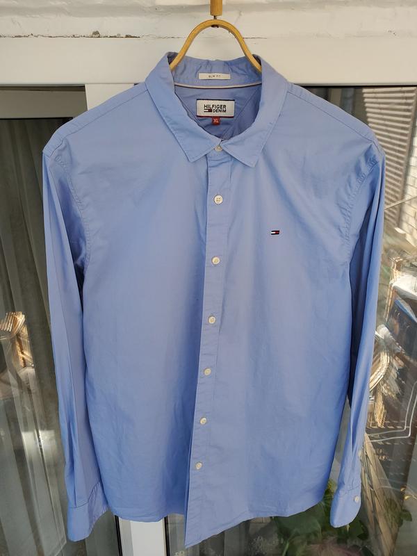 Гарна сорочка томмі хілфігер чоловіча slim fit xl: ціна 270 грн ...