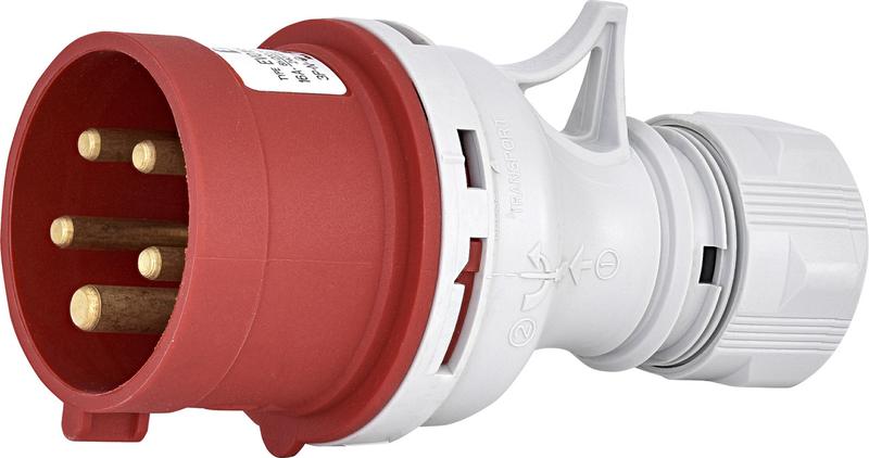 Вилка кабельная с реверсом EV-1653, IP44 (16A, 400V, 3P+N+PE) ... - 522 ...