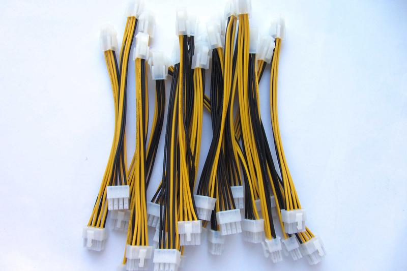 Перехідник подовжувач живлення процесора з 4 pin на 8 pin CPU: ціна 60 ...